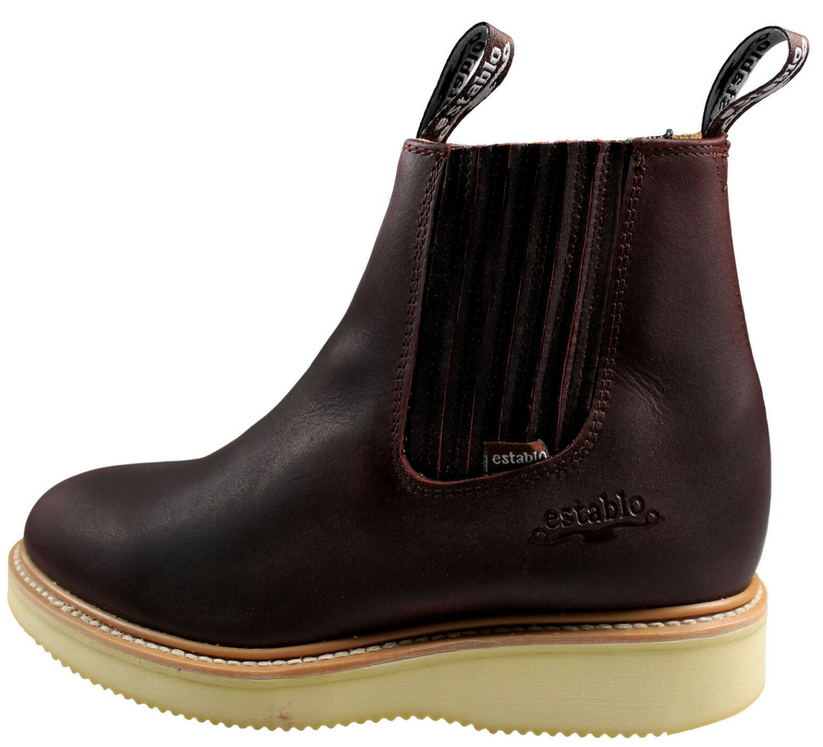 Establo Leather Ankle Work Boots For Men – Zapateria Ram's